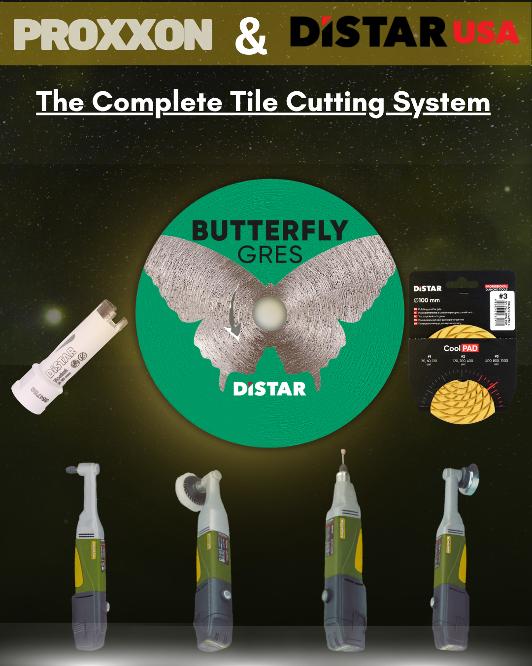The Complete Proxxon + Distar System for Tile Professionals: Cut, Drill ...