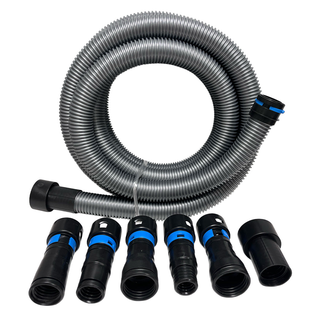 1-1/4” Shop Vac Hose Adapter Kit (17 ft) for Dust Collection | Quick C ...